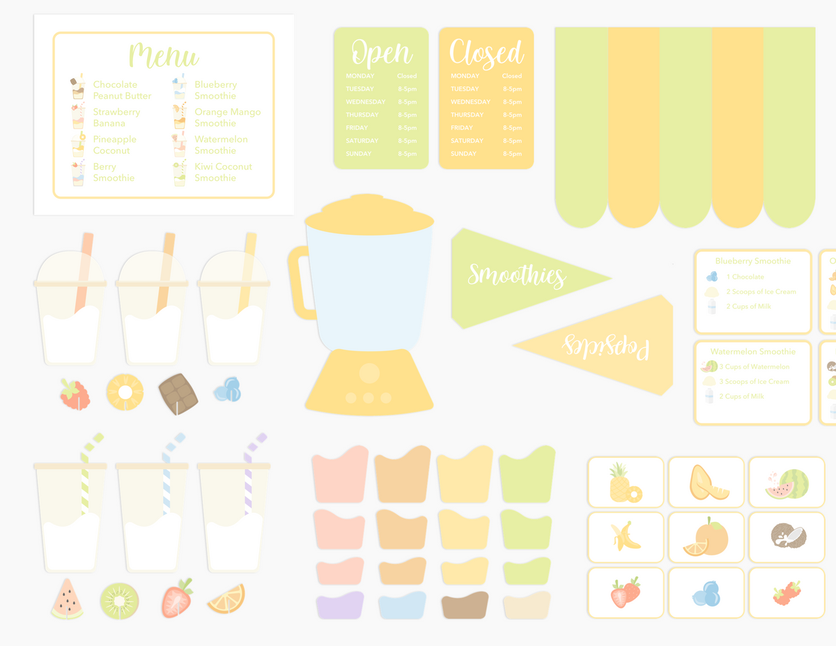 Smoothie Shop Dramatic Play Kit – GoodnightFox