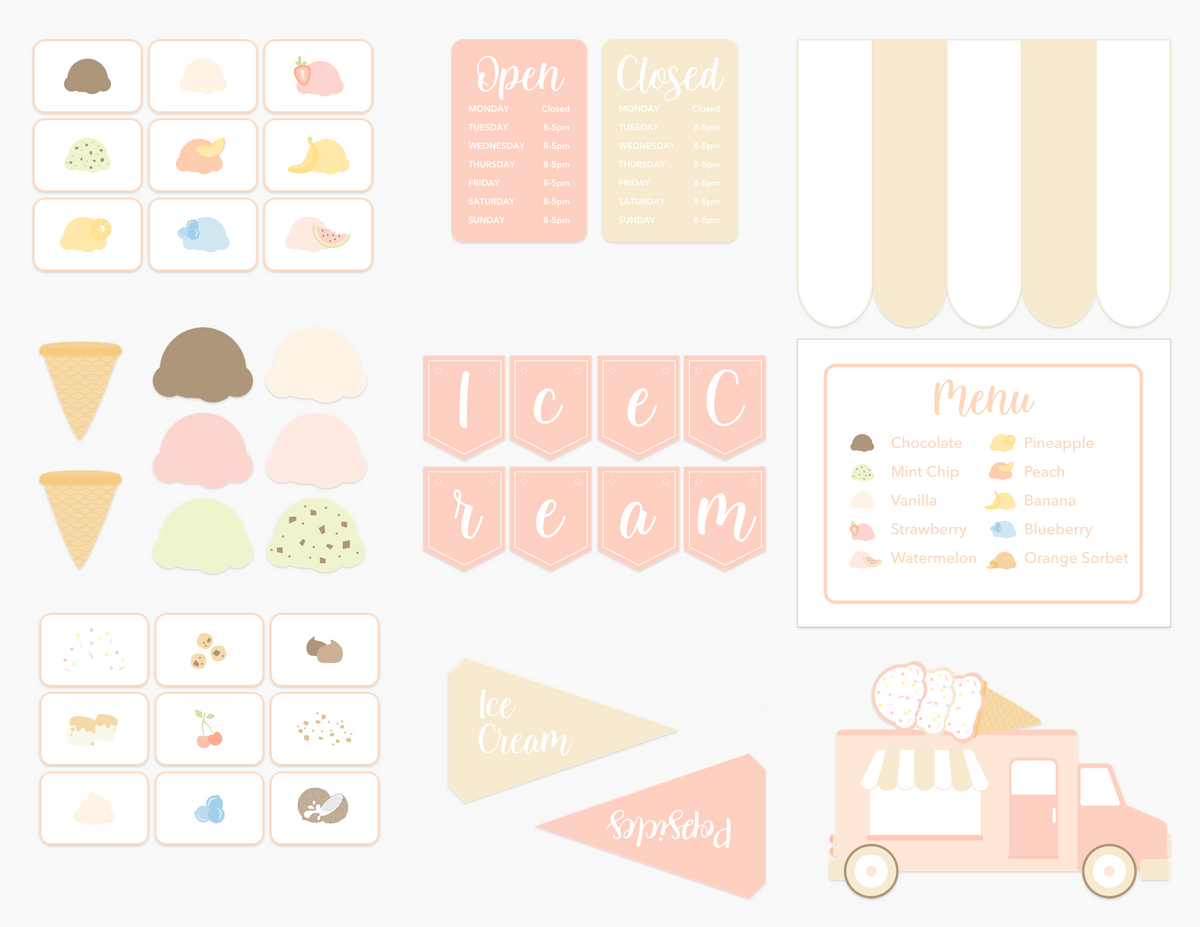 Ice Cream Shop Dramatic Play – GoodnightFox