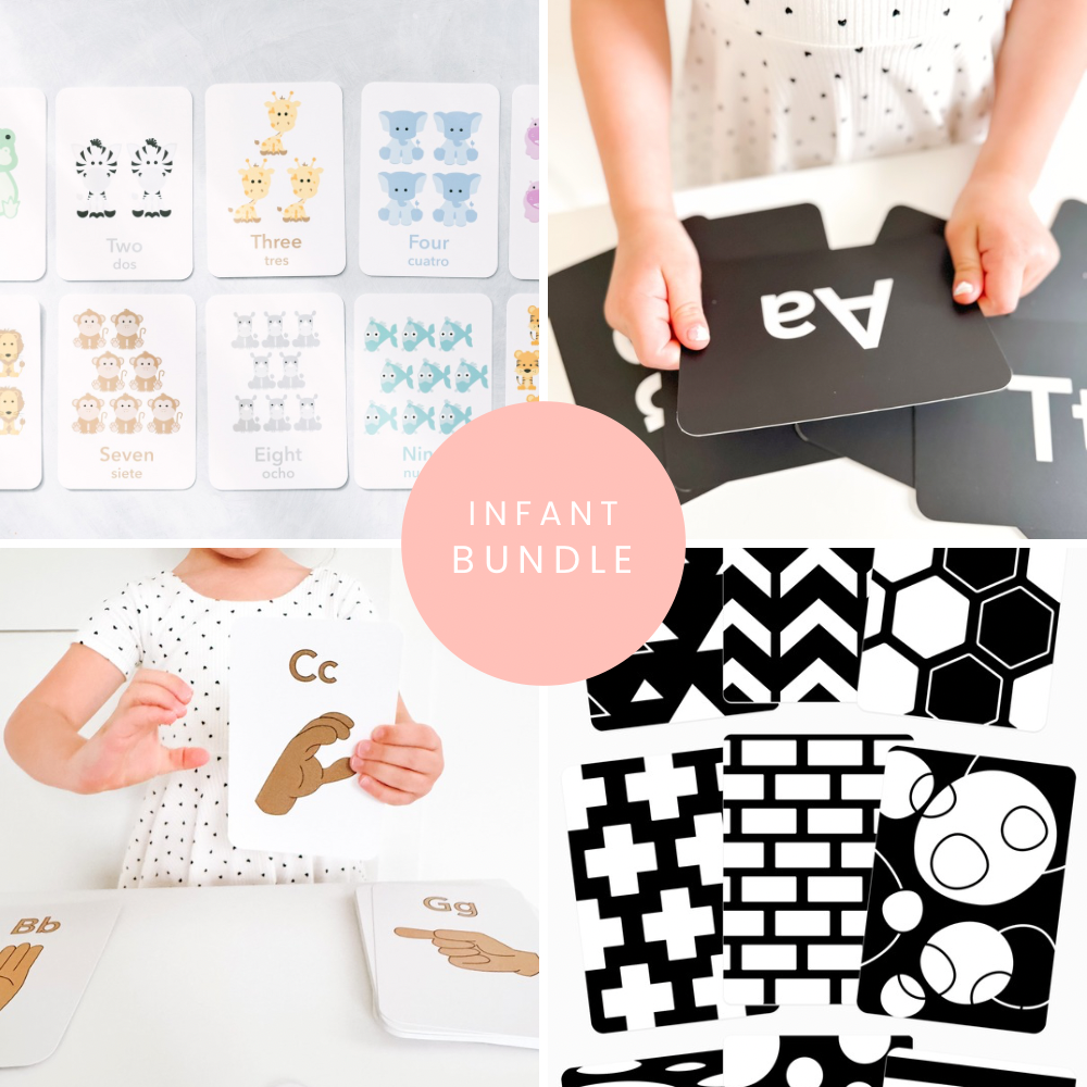 Monochrome Alphabet Flashcards – High-Contrast Learning Cards for ...