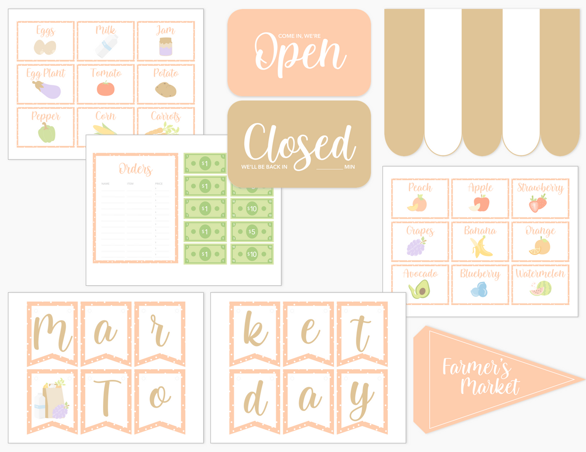 Farmer's Market Printable Dramatic Play – GoodnightFox