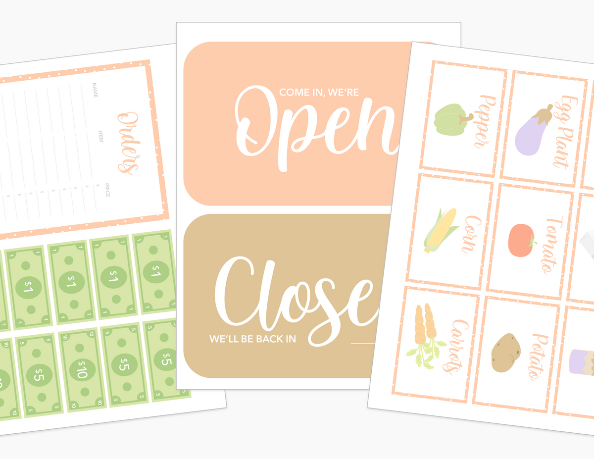 Farmer's Market Printable Dramatic Play – GoodnightFox