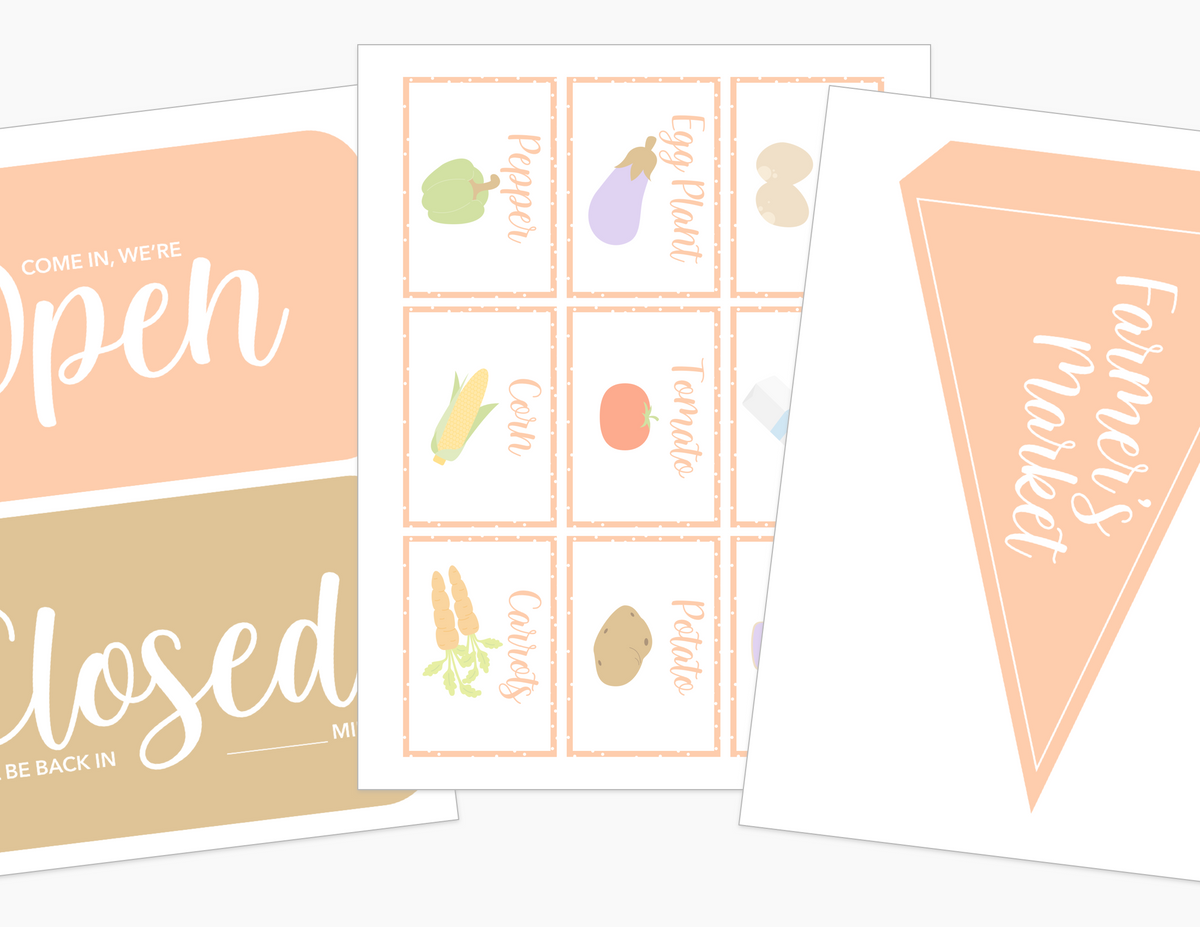 Farmer's Market Printable Dramatic Play – GoodnightFox