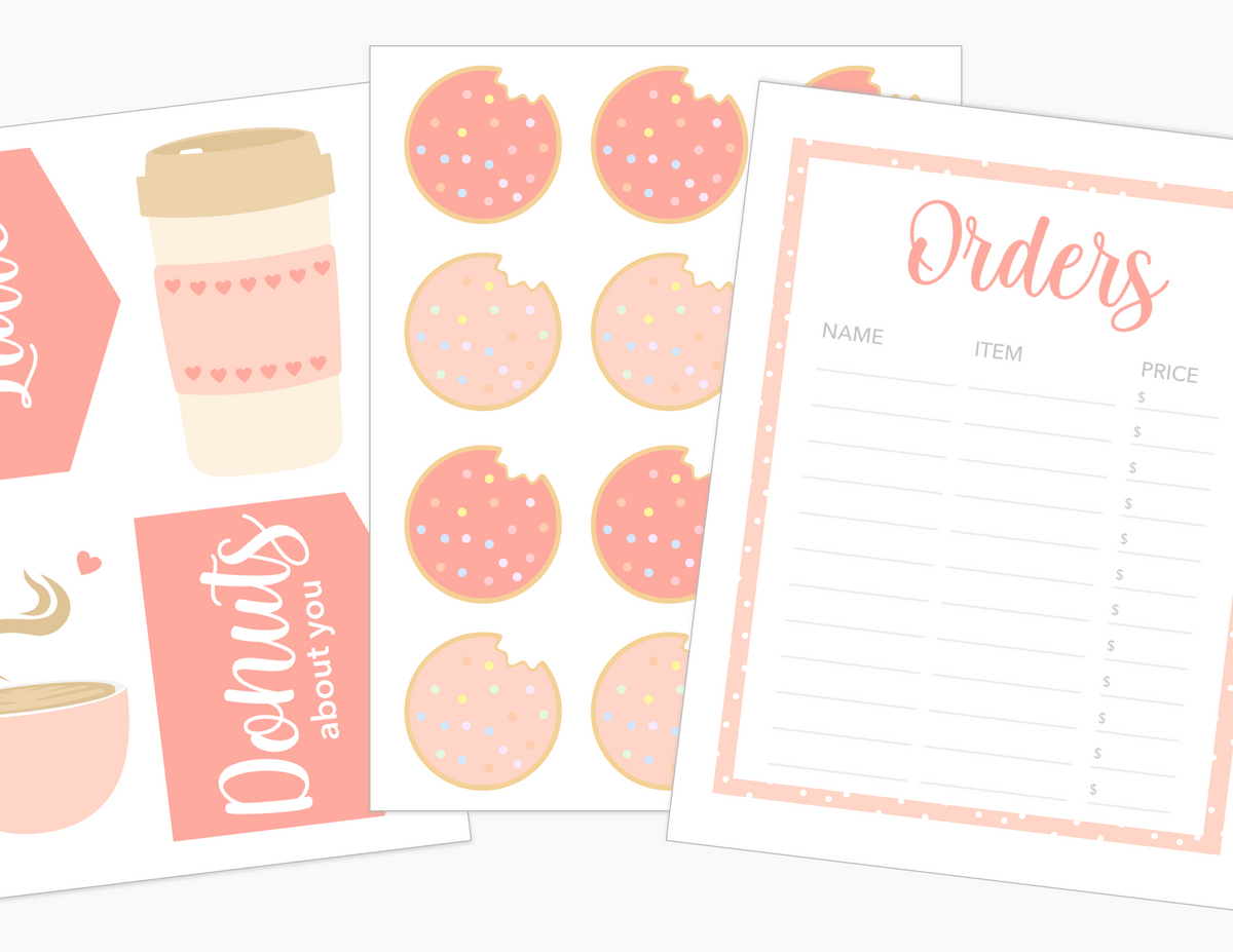 Valentines Bakery Printable Dramatic Play – GoodnightFox