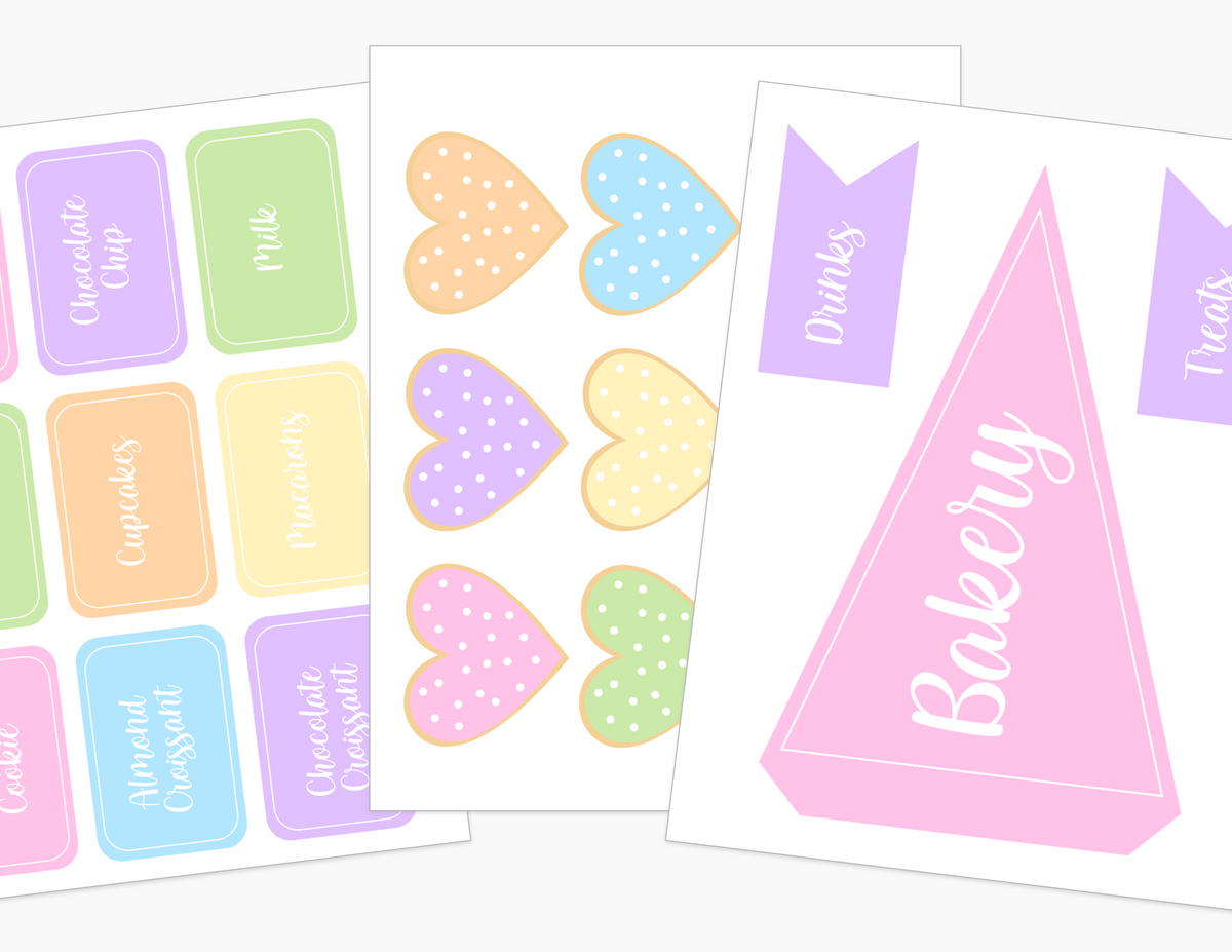 Sweet Heart Bakery Printable Dramatic Play – GoodnightFox