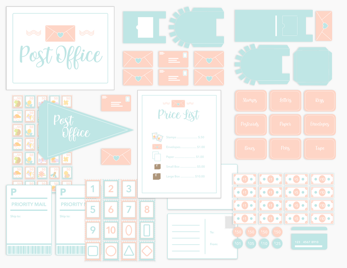 Post Office Printable Dramatic Play – GoodnightFox