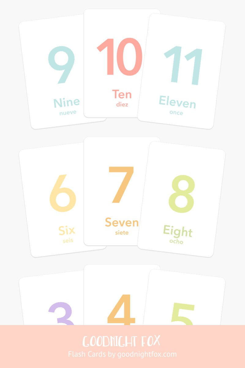 Counting Flashcards, Numbers 1 to 20 – GoodnightFox