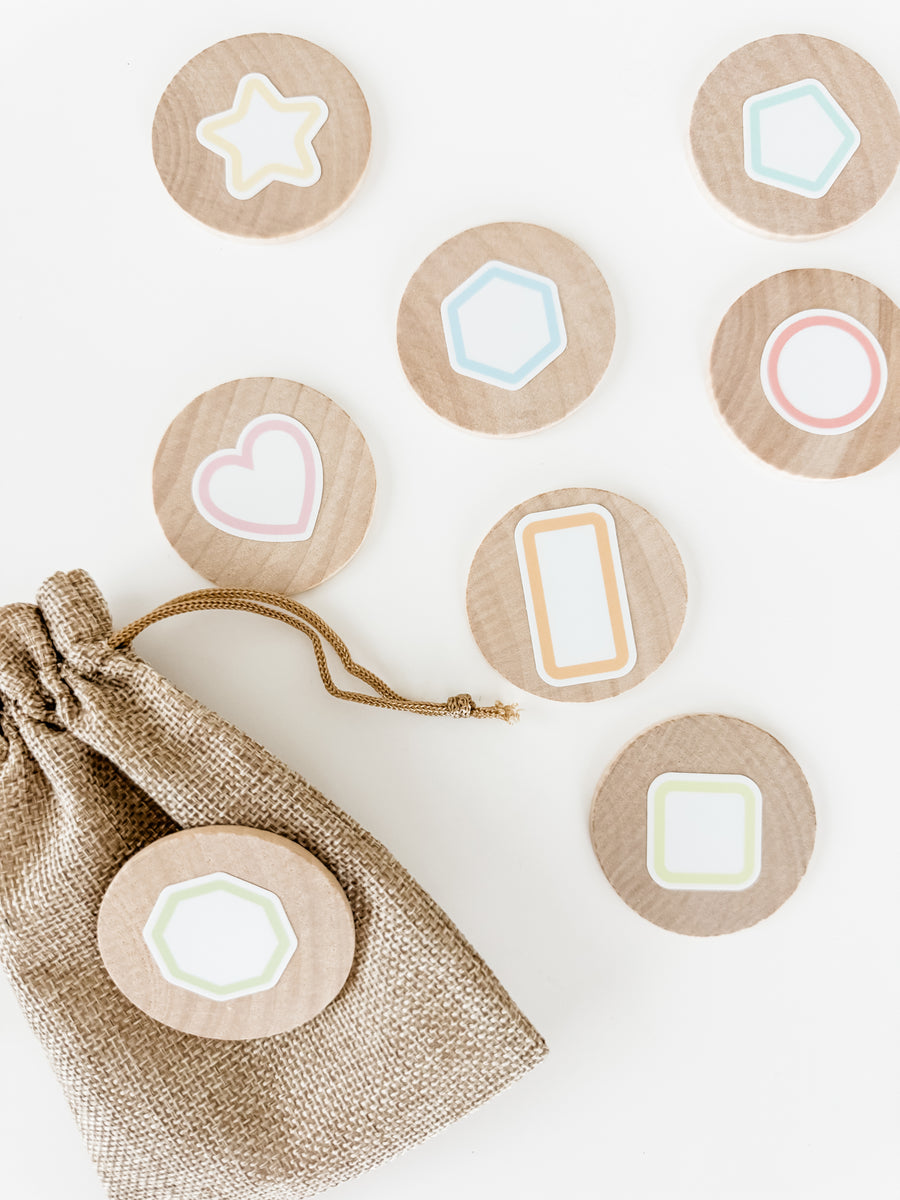 Shapes Wood Play Rounds – GoodnightFox