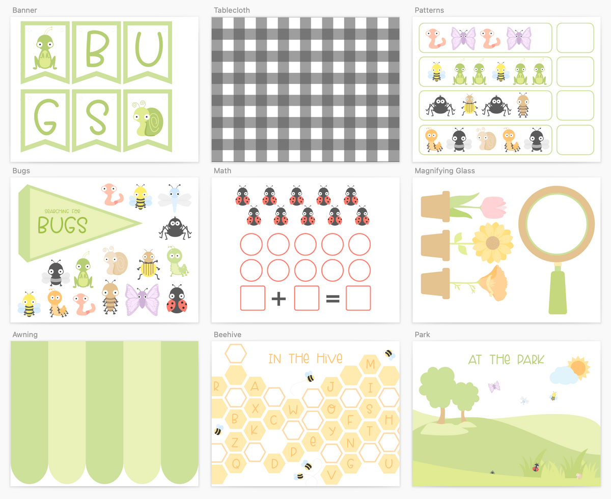 Bugs Printable Dramatic Play – GoodnightFox