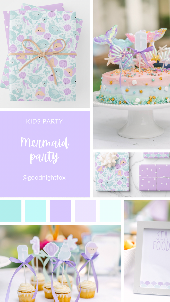 Mermaid Birthday Theme Party Decoration Kit – GoodnightFox