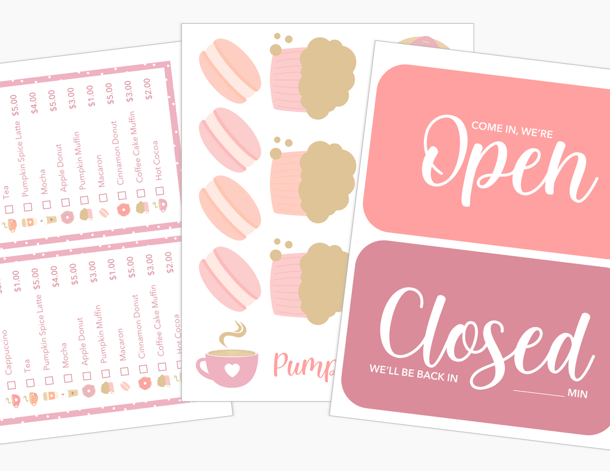 Coffee Shop Dramatic Play Digital Download Printable – GoodnightFox